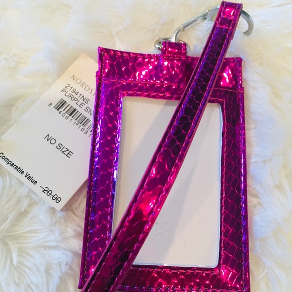 The Fiercest Closet | Accessories | Purple Snake Id Credit Card Lanyard ...